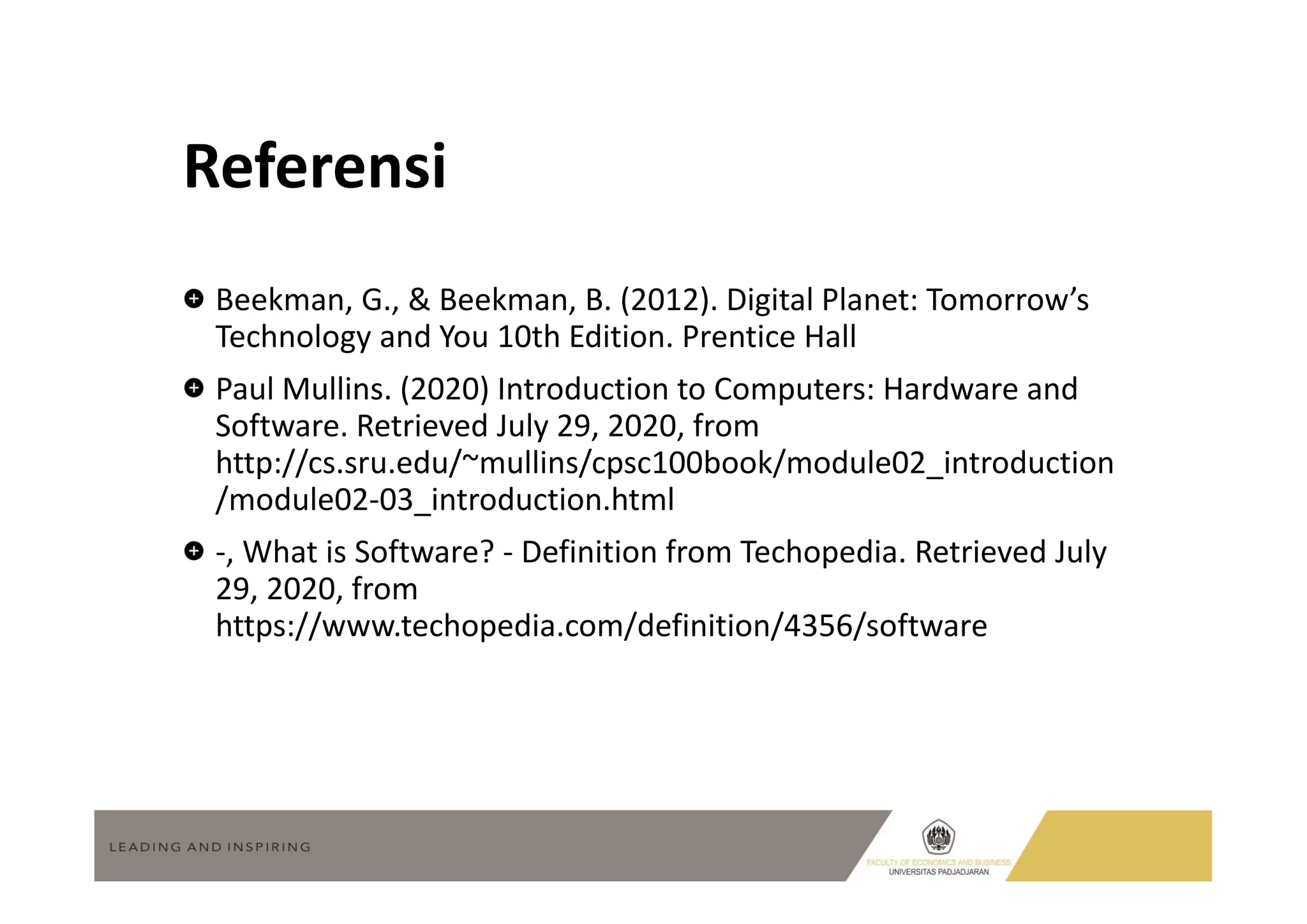 Pengenalan hardware software sebagai pengantar | PPT