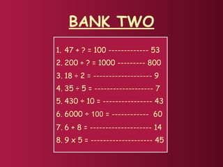 Ikan knowledge test | KEY