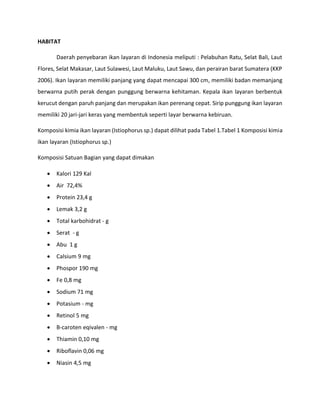 Ikan layaran | PDF