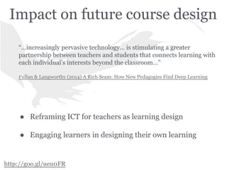 IKANOS WORKSHOP: Helping learners design their own learning in a ...