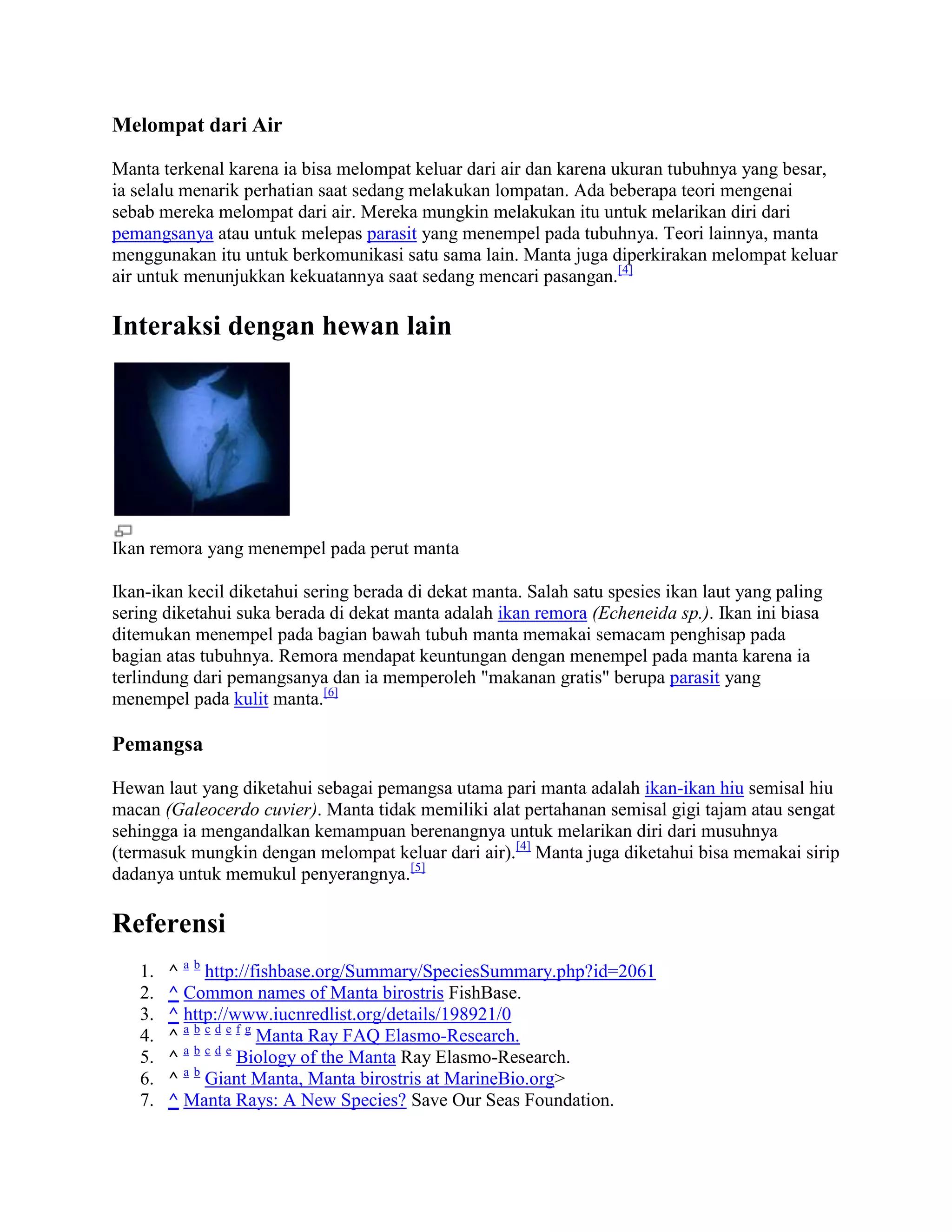 Ikan pari manta | DOCX