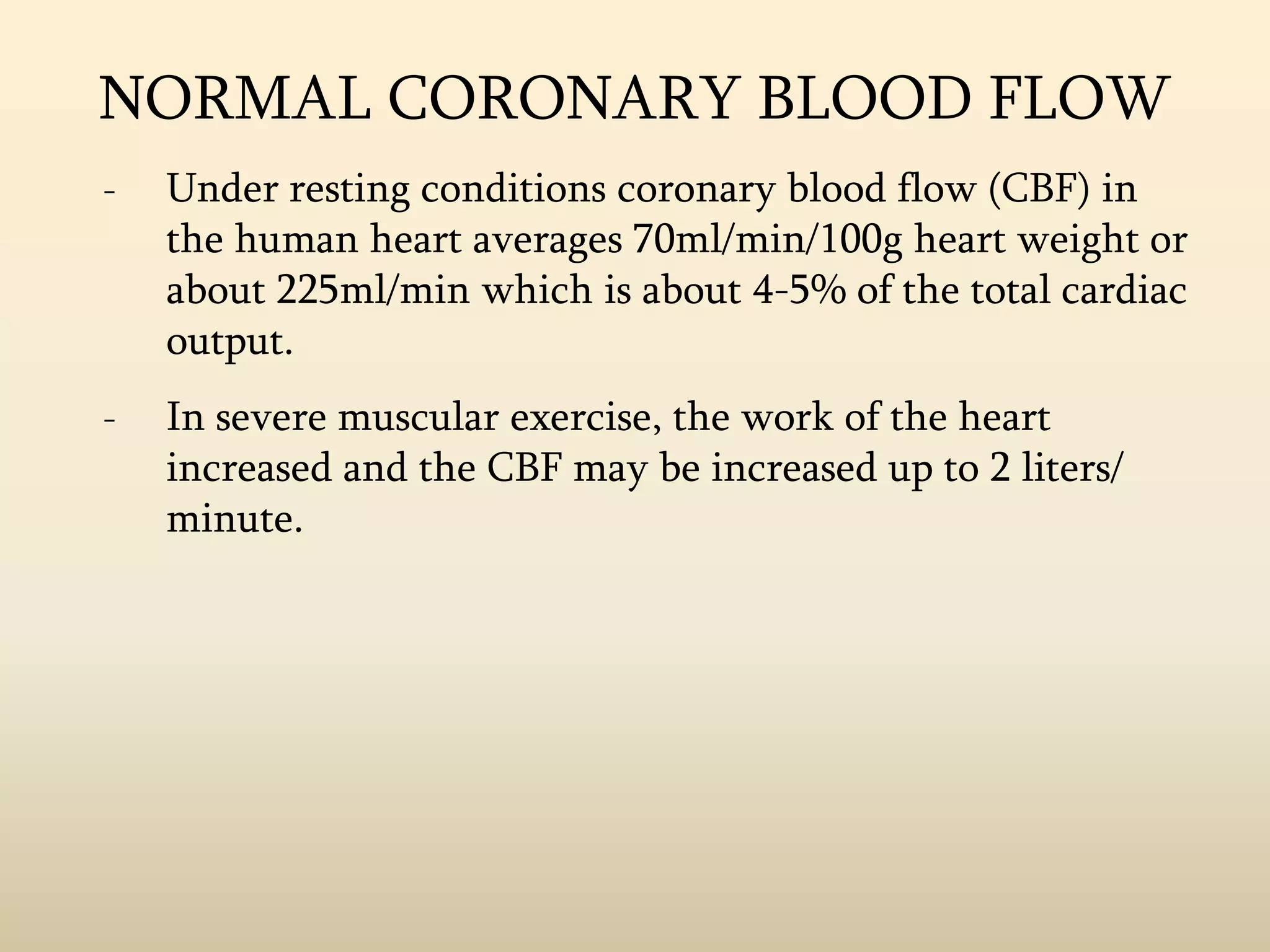 Regulation of Coronary Blood Flow | PPTX