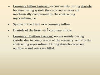 Regulation of Coronary Blood Flow | PPTX