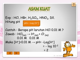 asam dan basa | PPTX | Chemistry | Science