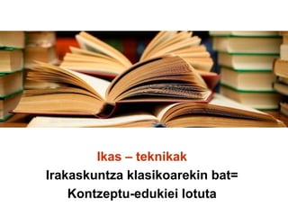 Ikasten ikastea | PDF
