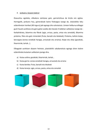Ikas unitatea- Elikadura proiektua | PDF