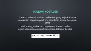 Ikatan ion dan kovalen tunggal, rangkap, | PPT