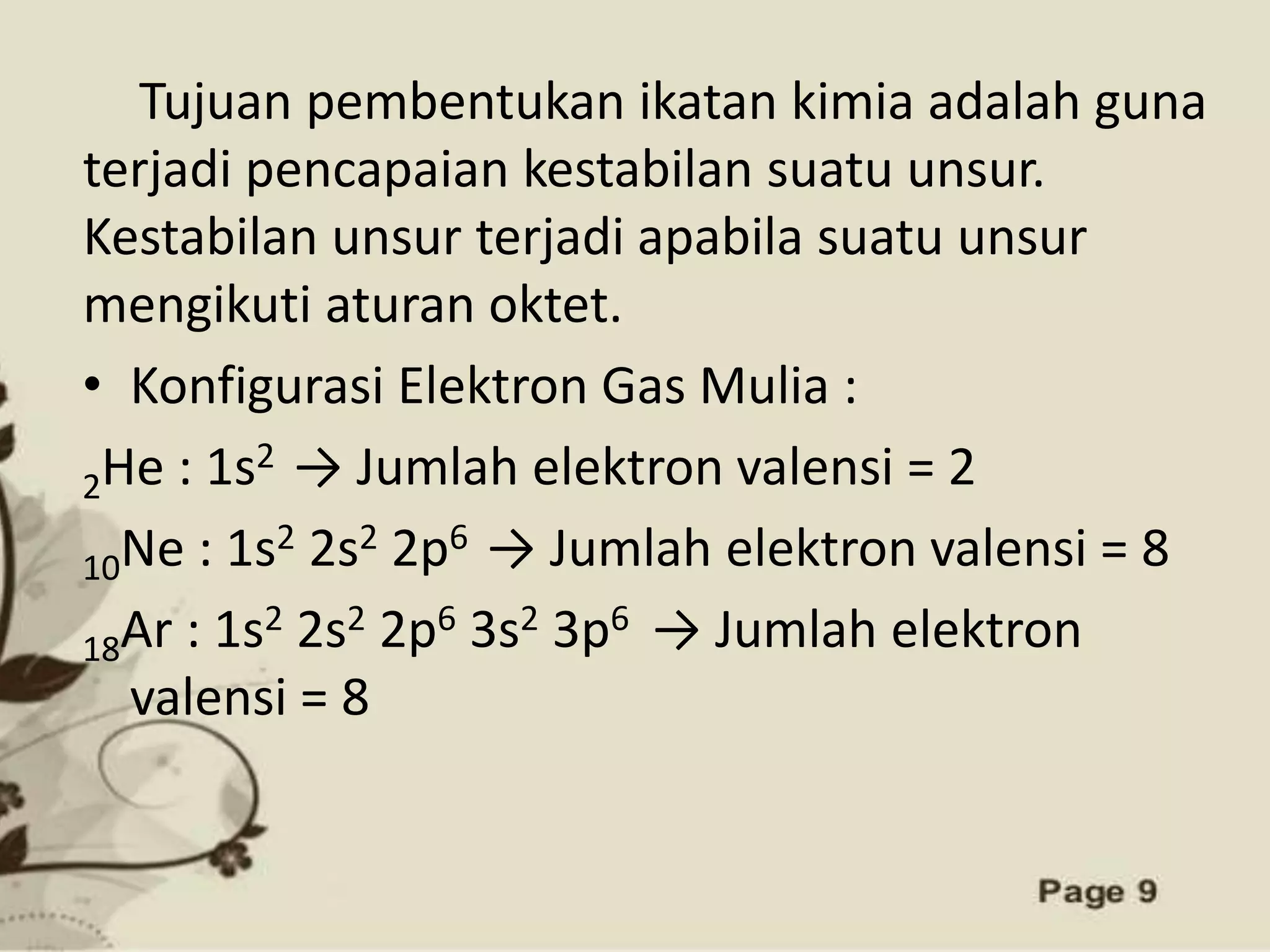 Ikatan kimia, ikatan ion, dan ikatan kovalen | PPTX
