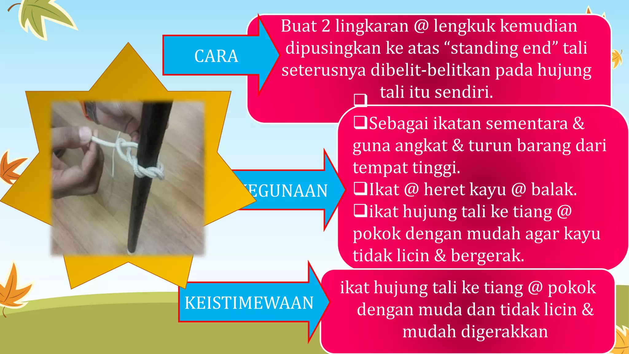 Ikatan dan simpulan asas | PPTX