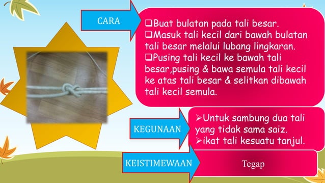 Ikatan dan simpulan asas | PPTX