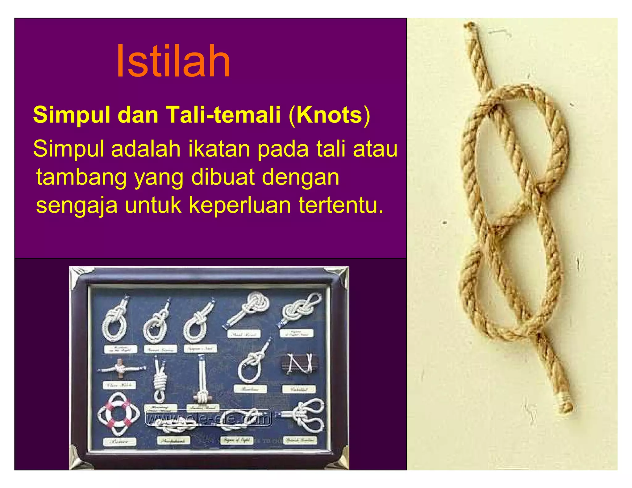 Ikatan dan simpulan tali | PDF