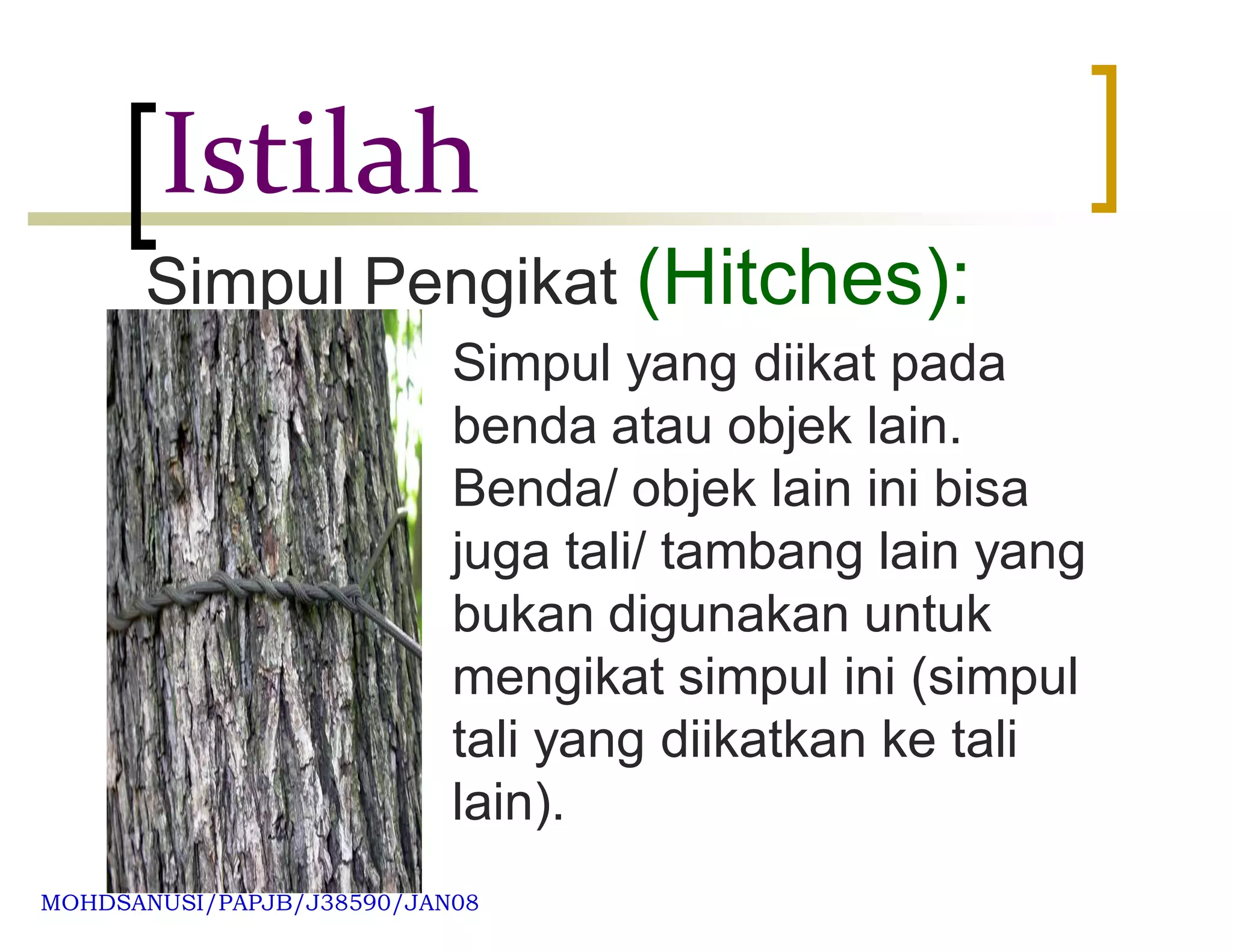 Ikatan dan simpulan tali | PDF