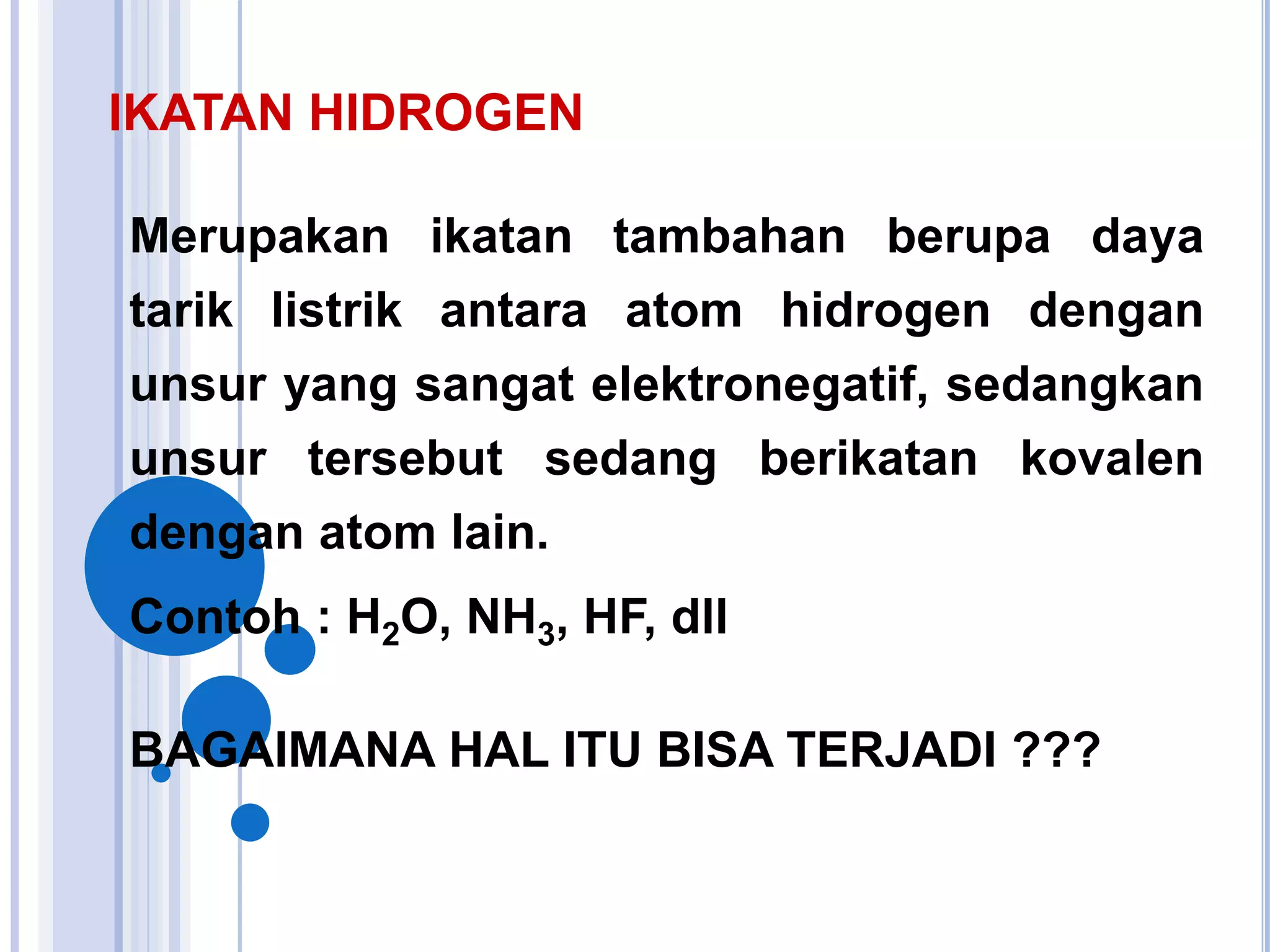 Ikatan hidrogen | PPTX