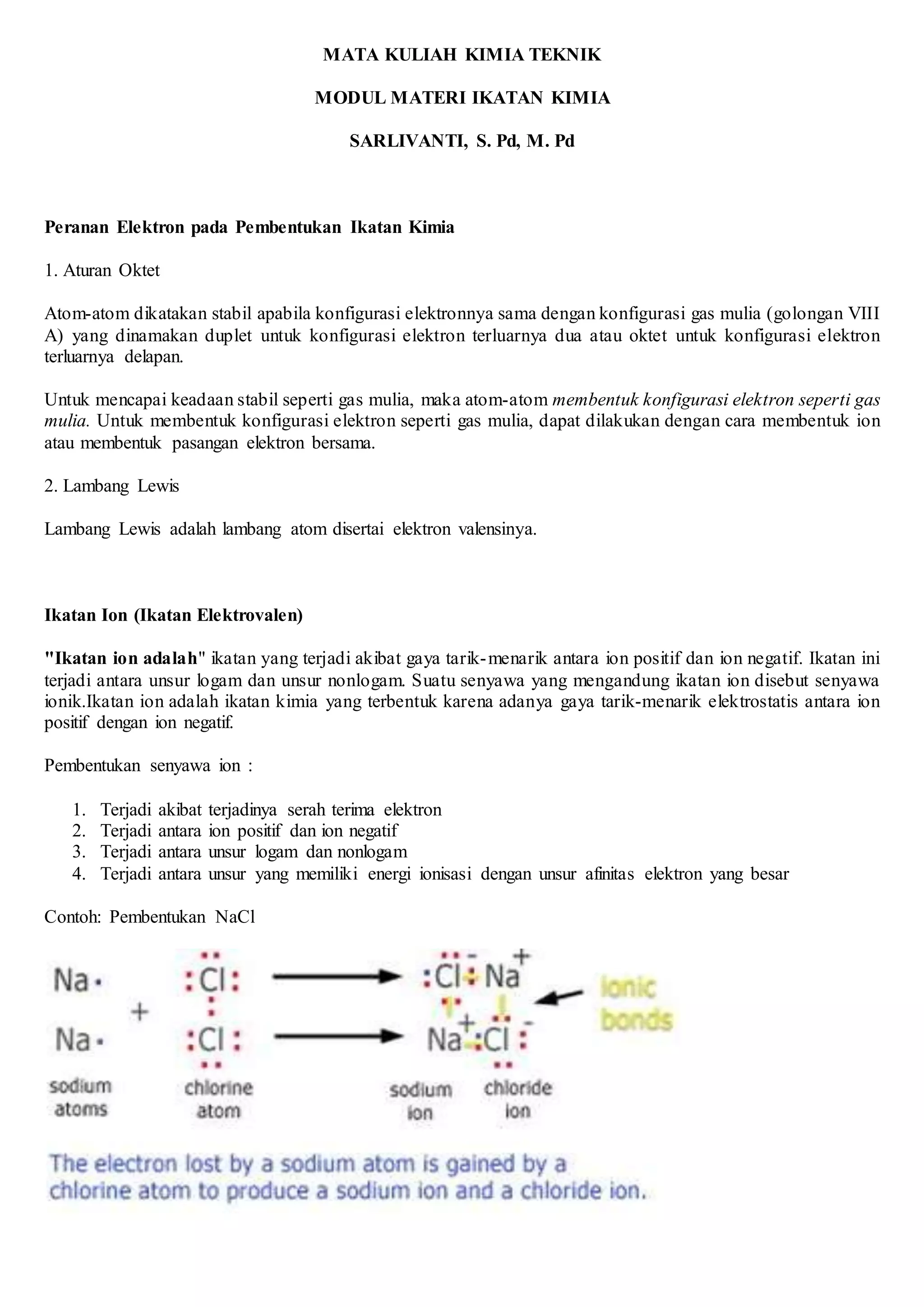 Ikatan kimia | DOCX