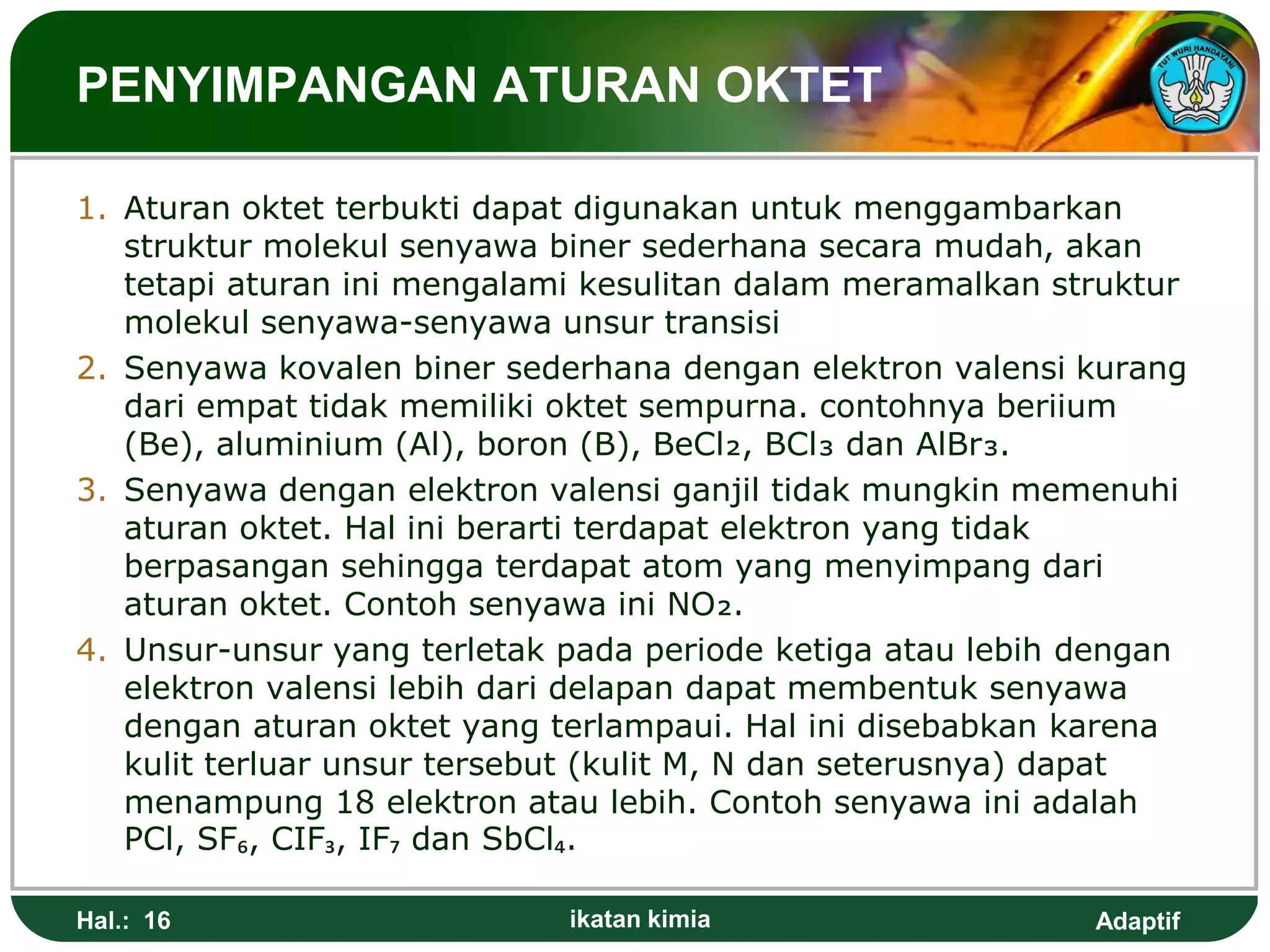 Materi Ikatan kimia | PPT