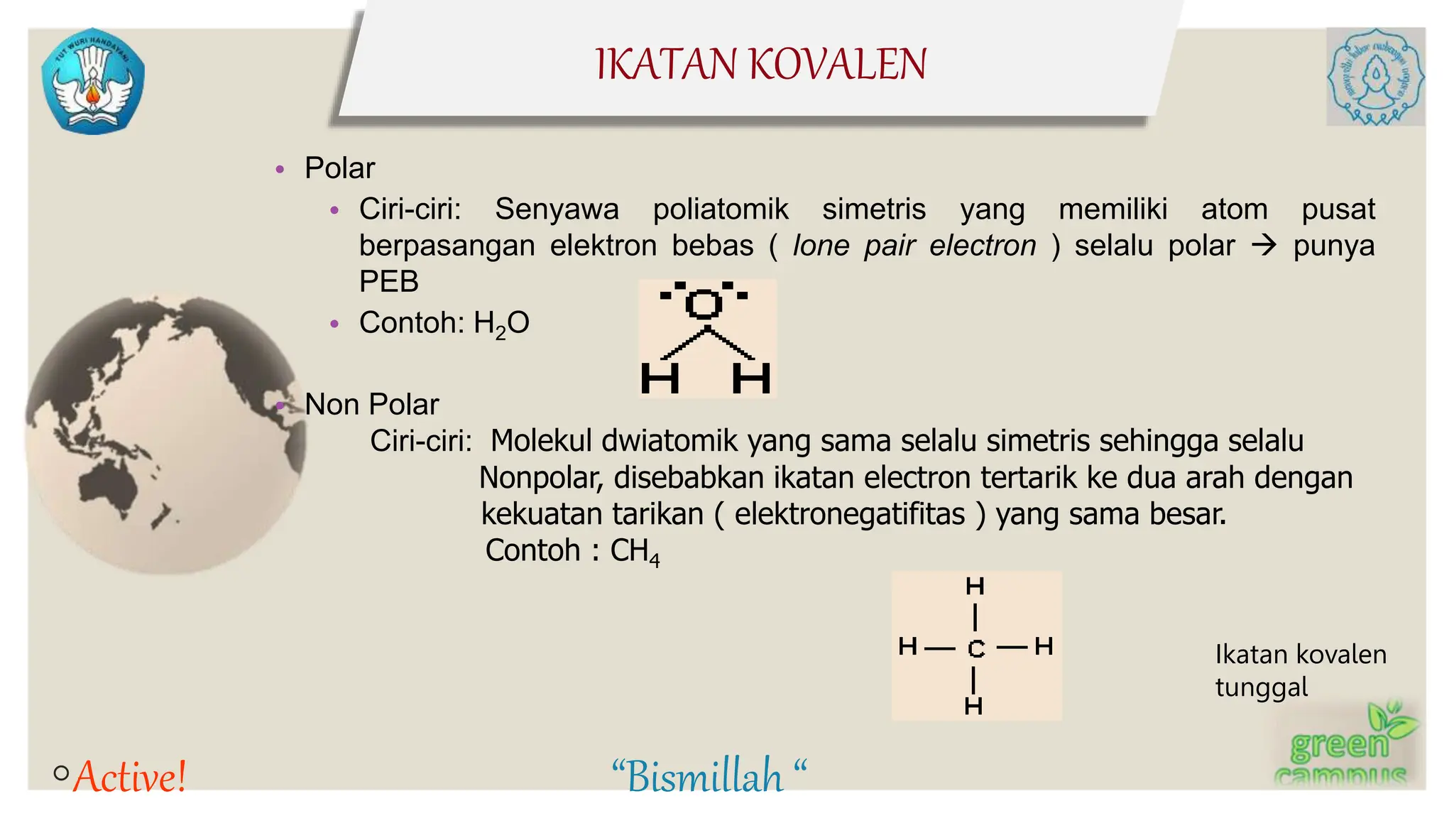 Materi Perkuliahan dengan topik ikatan kimia | PPTX
