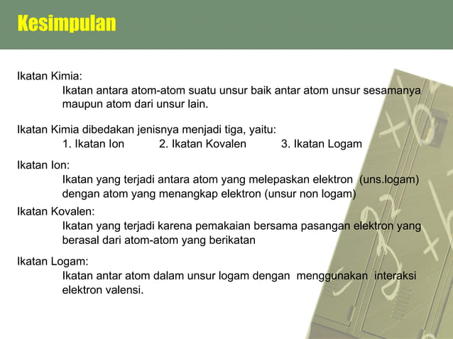 Ikatan Kimia KELAS MATERI KIMIA KELAS X .pptx Ikatan Kimia KELAS MATERI KIMIA KELAS X .pptx