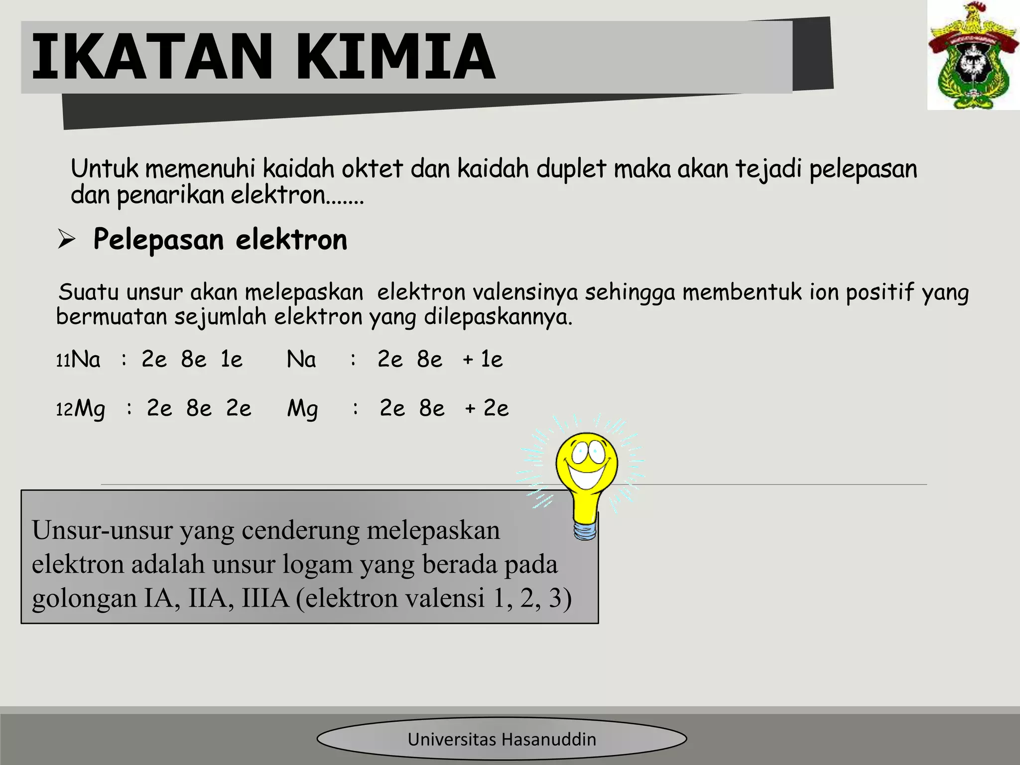 Ikatan kimia itp unhas klp.8 nn | PPTX