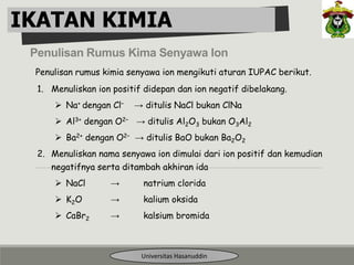 Ikatan kimia itp unhas klp.8 nn | PPTX