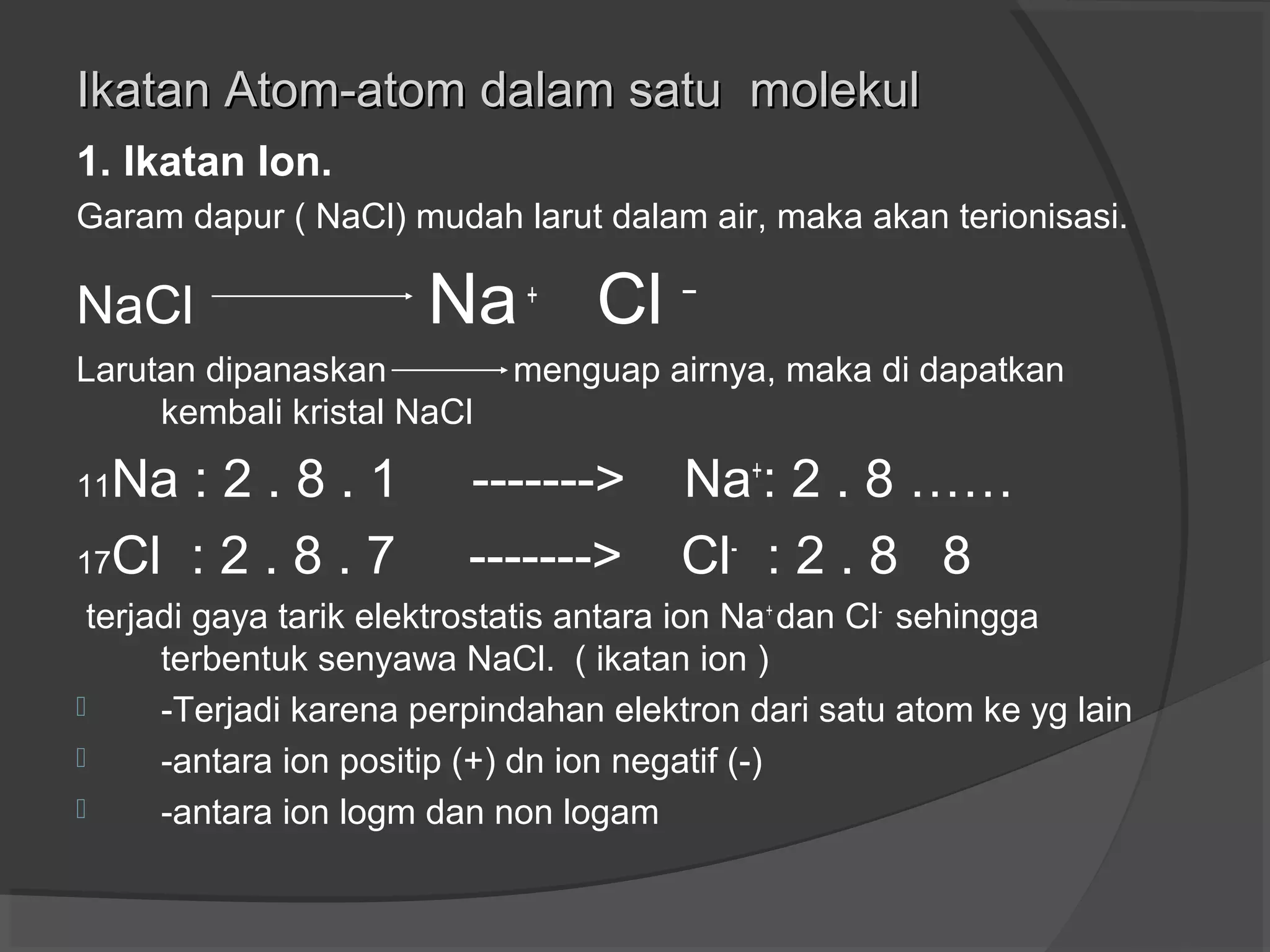 Ikatan kimia kelas x | PPT