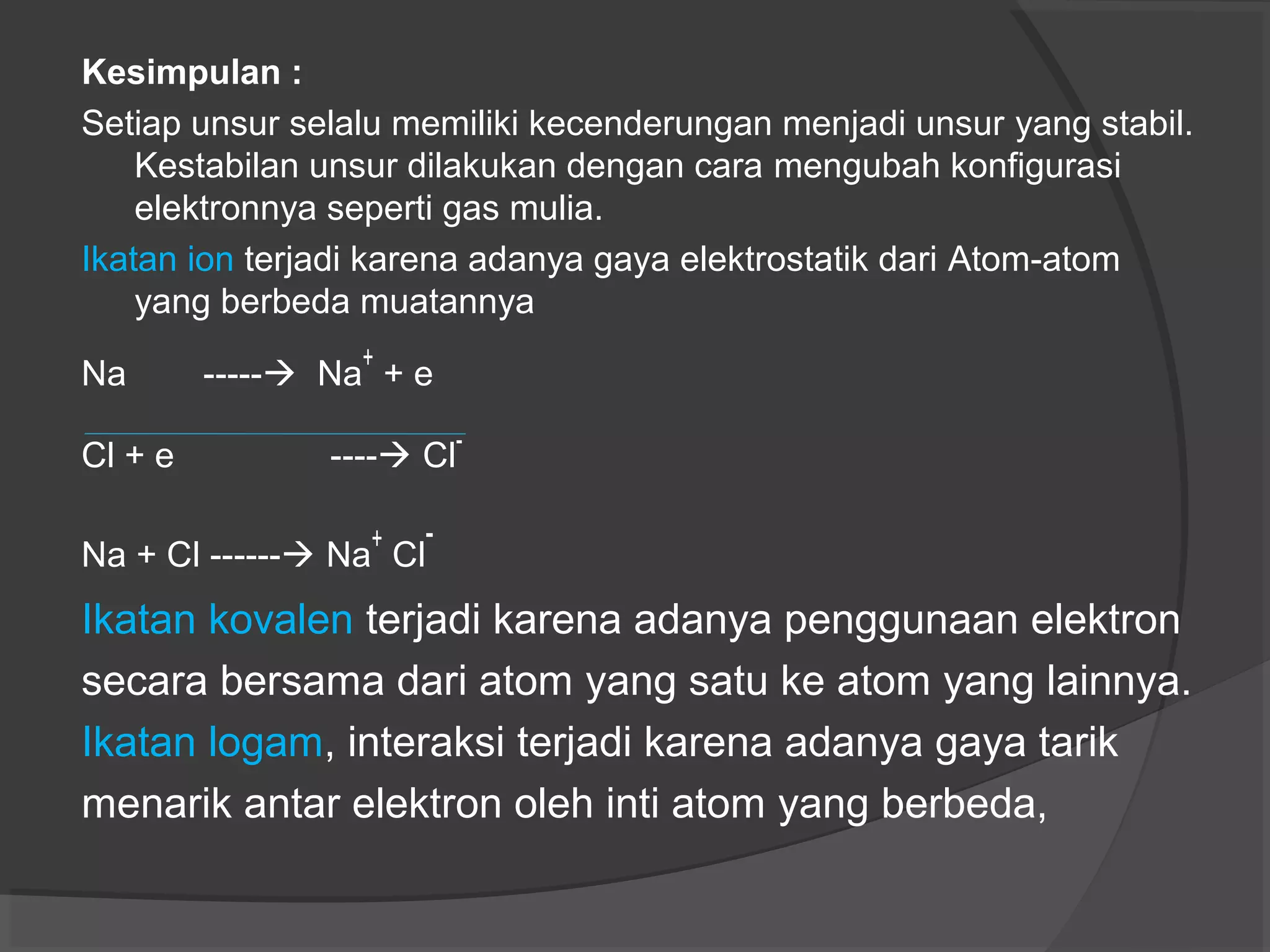 Ikatan kimia kelas x | PPT