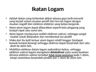 Ikatan Kimia_Metalurgi pada logam untuk industri | PPT