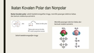 Ikatan kimia, struktur molekul, dan polaritas | PPTX