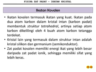 Ikatan Kristal - Fisika Zat Padat | PDF