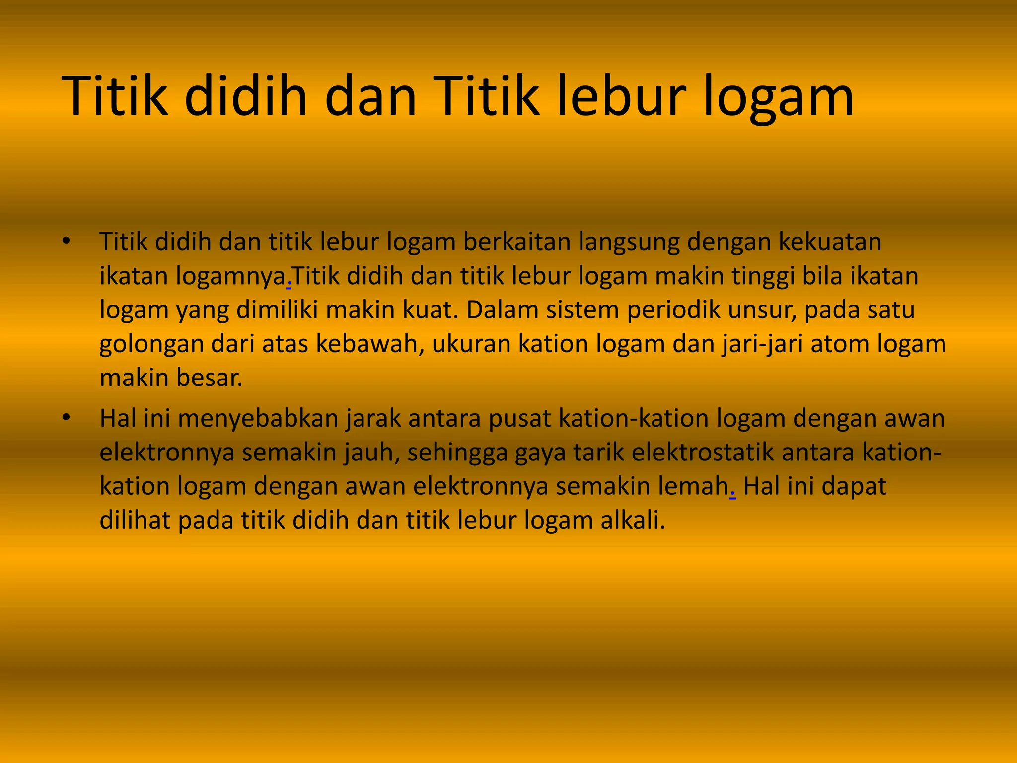 Ikatan pada logam | PPTX