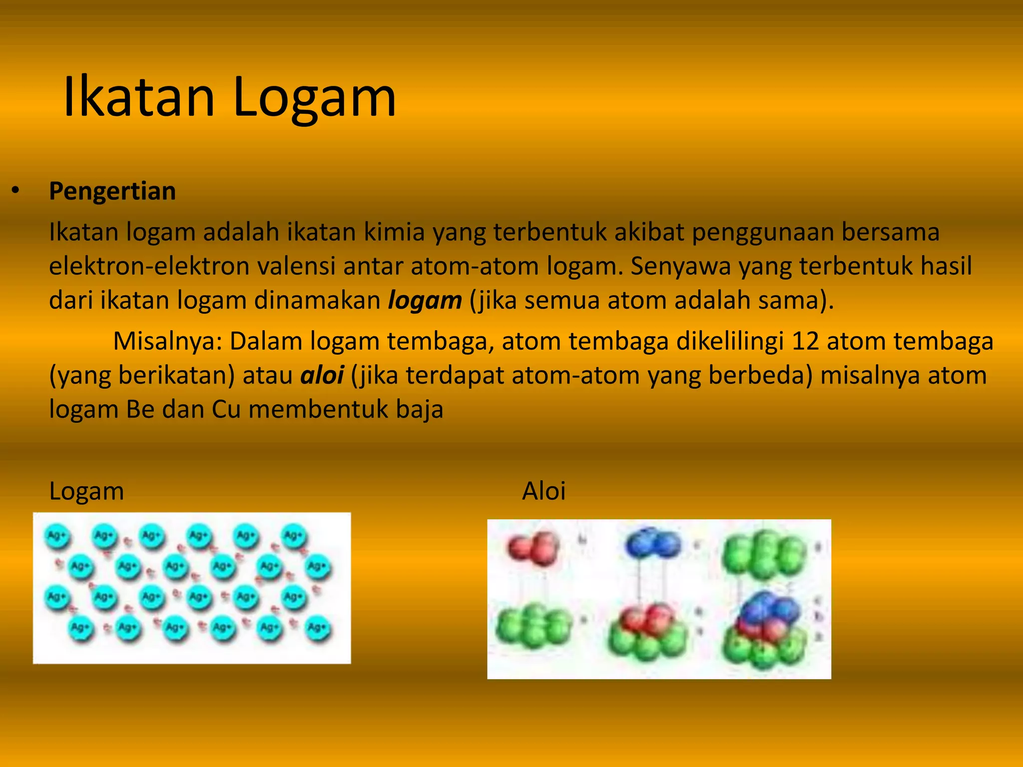 Ikatan pada logam | PPTX