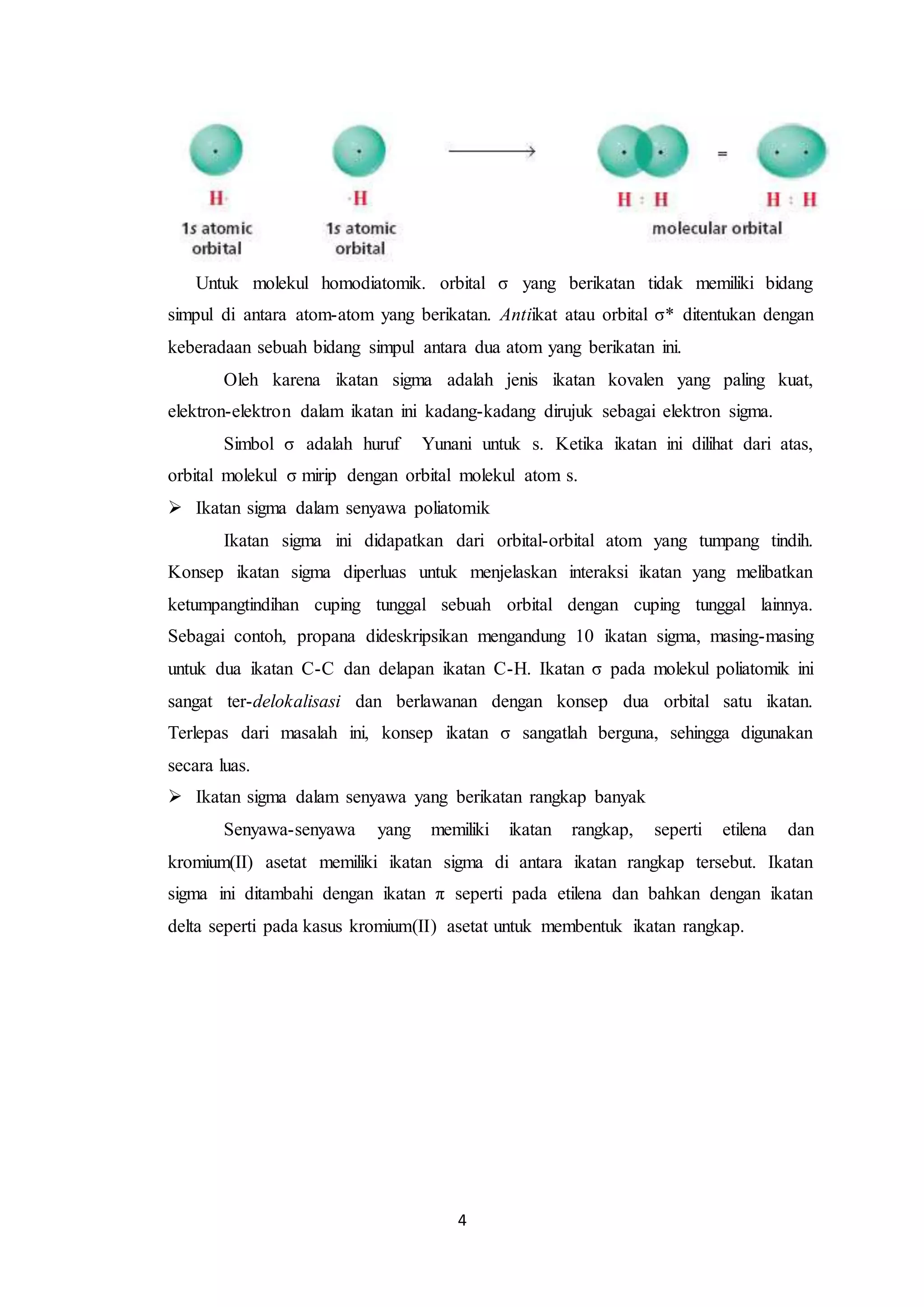 Ikatan pi dan ikatan sigma | DOCX