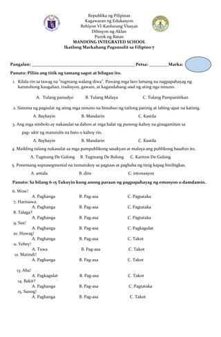 Ikatlong-Markahang-Pagsusulit-sa-Filipino 7.docx