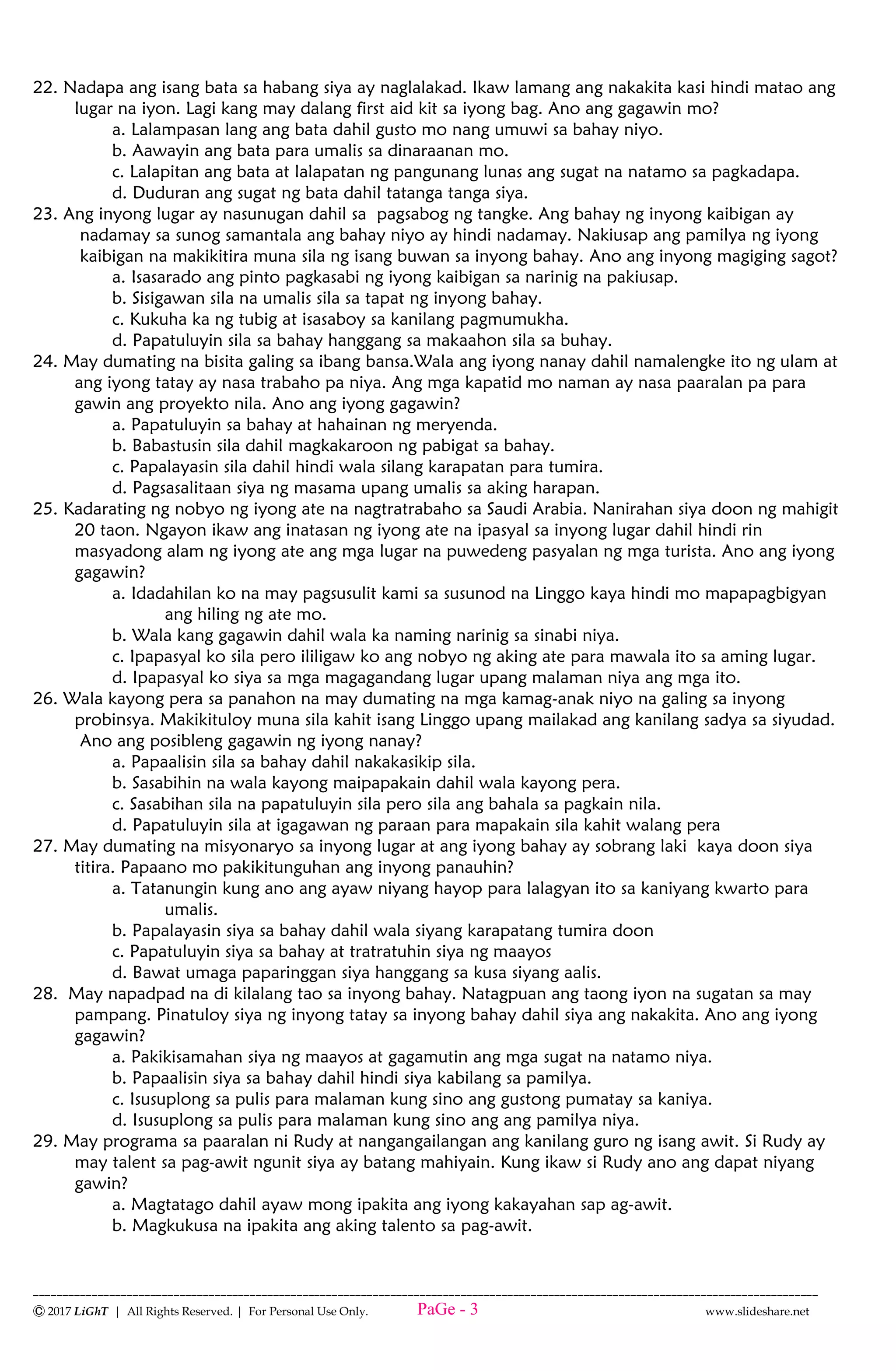 K TO 12 GRADE 5 IKATLONG LAGUMANG PAGSUSULIT | PDF