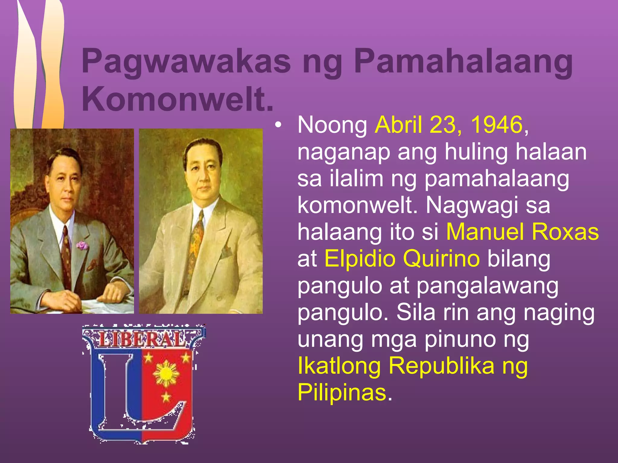 Ikatlong republika | PPT