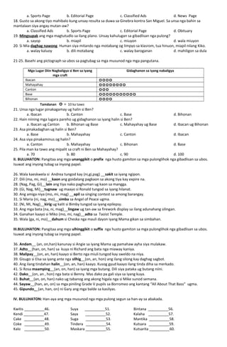 Ikatulong pagsulay sa MTB 3(autosaved) | DOC