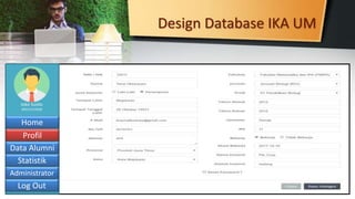Contoh Membangun Sistem Alumni Universitas/Kampus | PPTX
