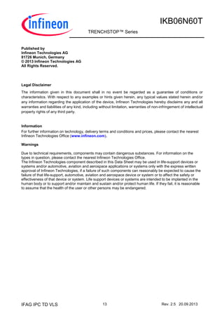 Original IGBT IKB06N60T K06T60 06T60 06N60 6N60 TO-263 New Infineon | PDF
