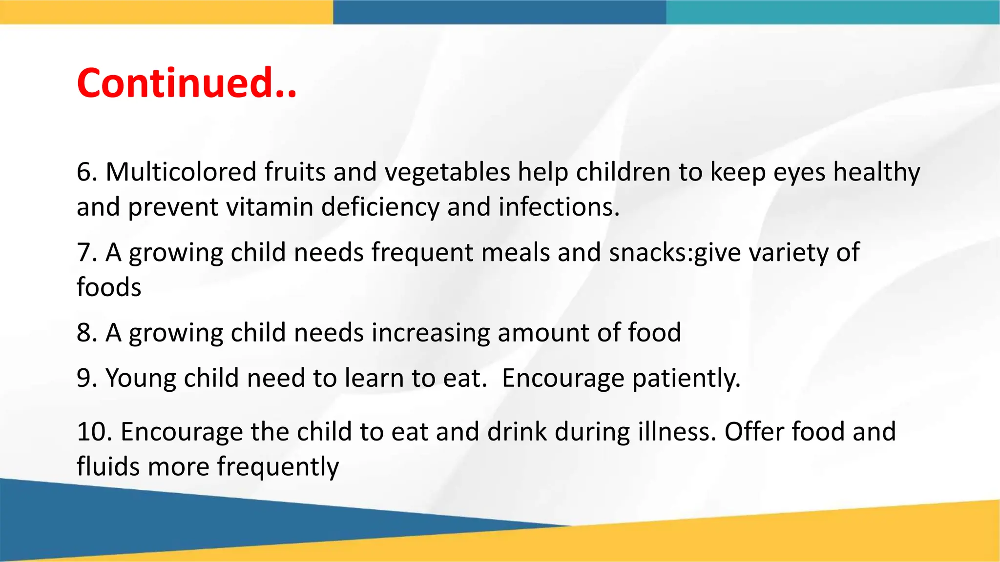 Complementary feeding in infant IAP PROTOCOLS | PPTX