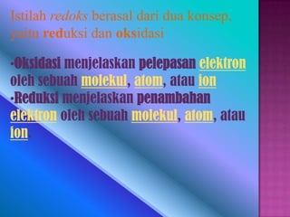 reaksi redoks | PPTX
