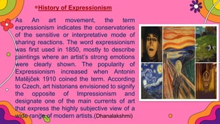 Expressionism as art movement | PPTX