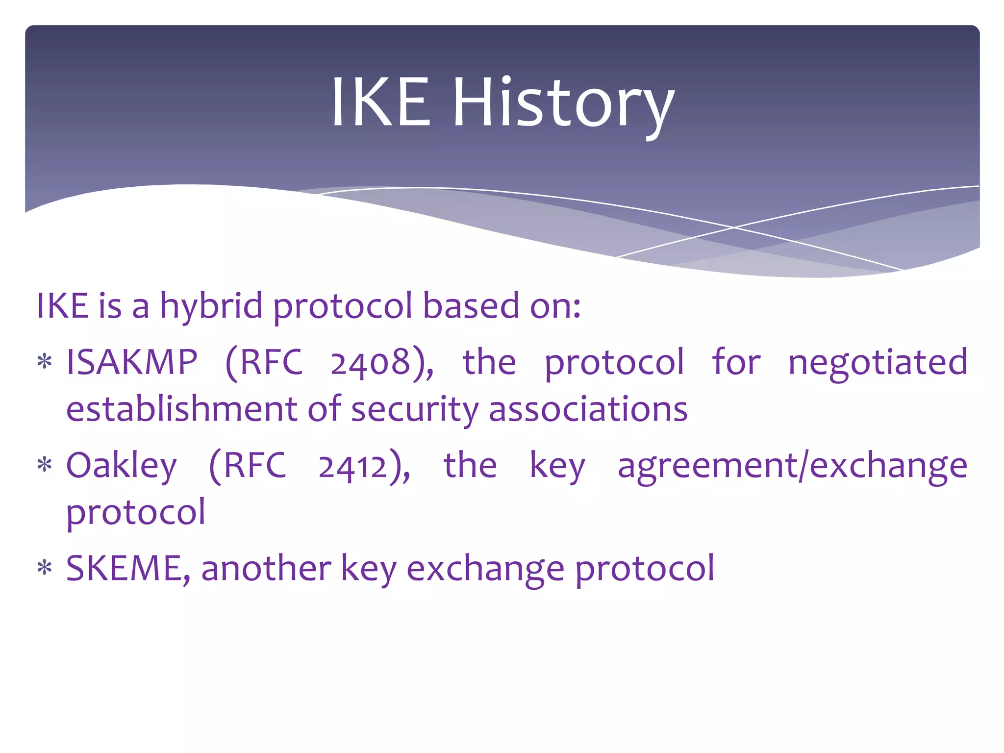 Internet Key Exchange Protocol | PPTX