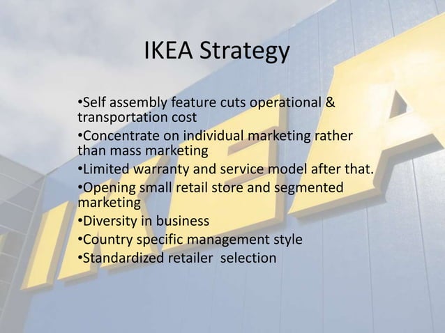 IKEA Global Success Strategy | PPTX