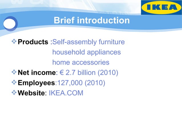 Ikea | PPT | Retail Industry | Industries
