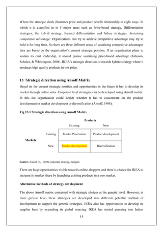 IKEA Strategic Planning Assignment | PDF