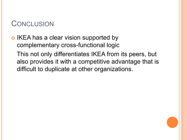 Inventory system and supply chain of IKEA multi national furniture ...
