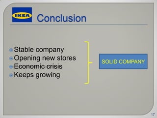 Financial analysis Ikea 2008-2009 | PPTX