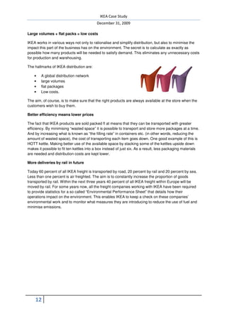 Ikea Case Study | PDF