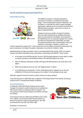 Ikea Case Study | PDF