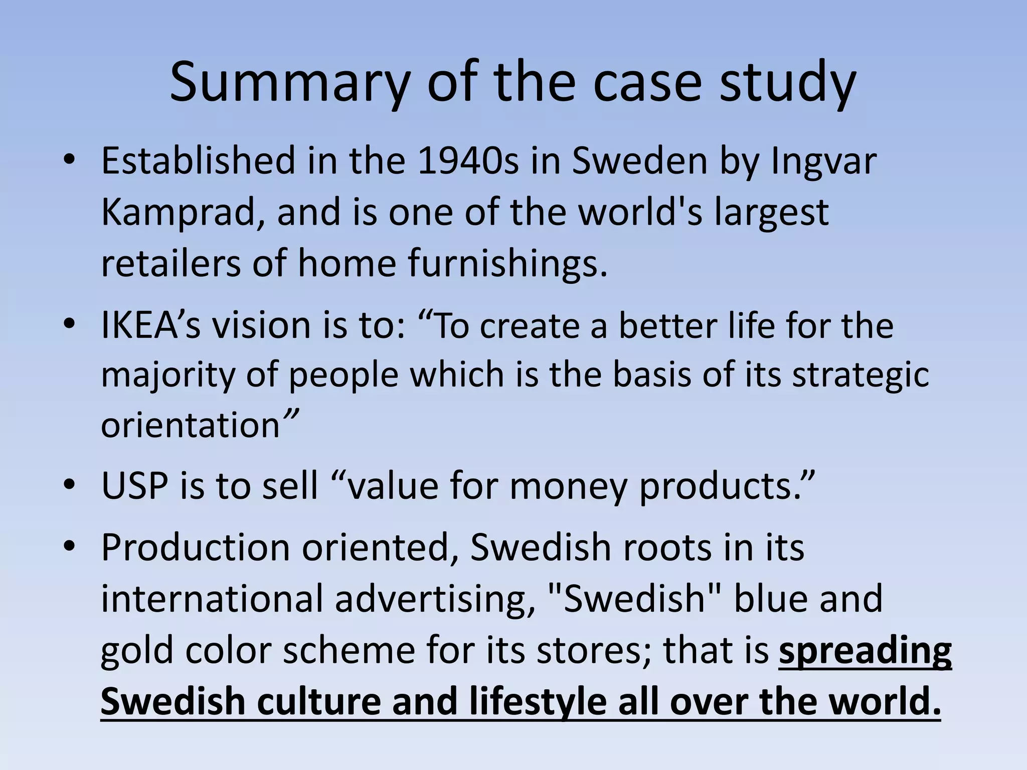 Ikea Case study | PPTX