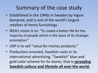 Ikea Case study | PPTX